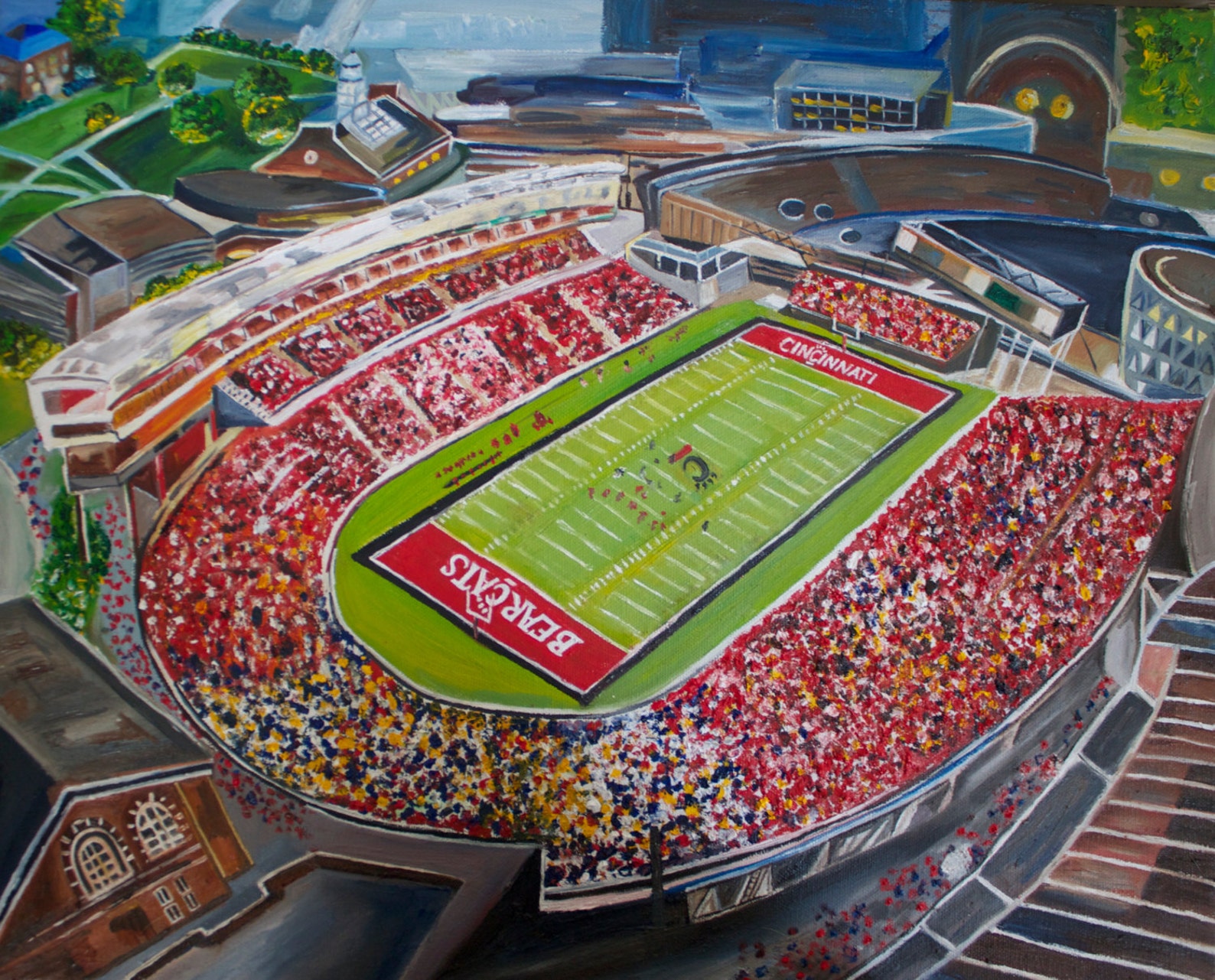 Stadium Oil Paintings - Etsy