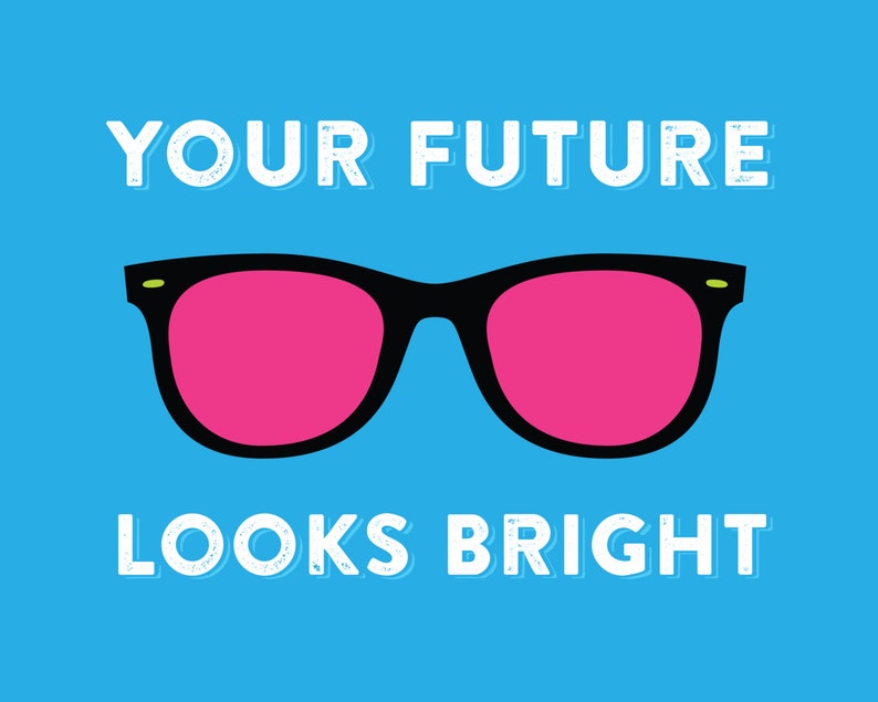 Your Future Looks Bright Nursery Art - Etsy