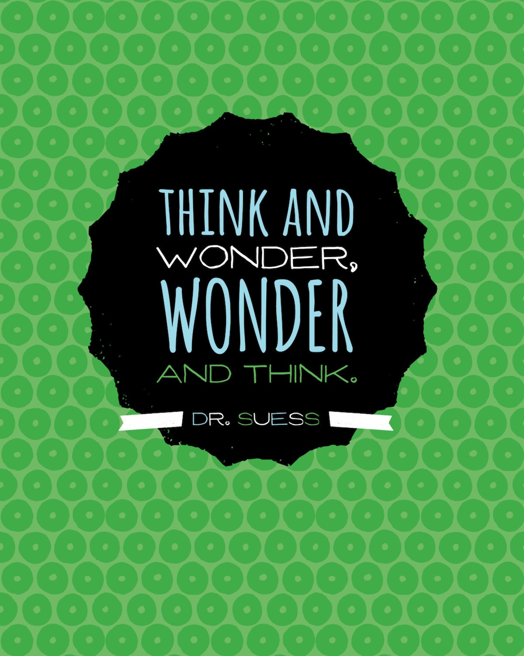 Think and Wonder, Wonder and Think Wall Art - Etsy