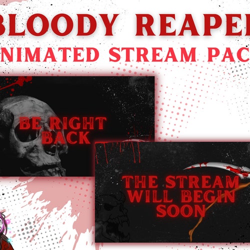 Animated Twitch Overlay Horror Stream Pack Scenes and - Etsy