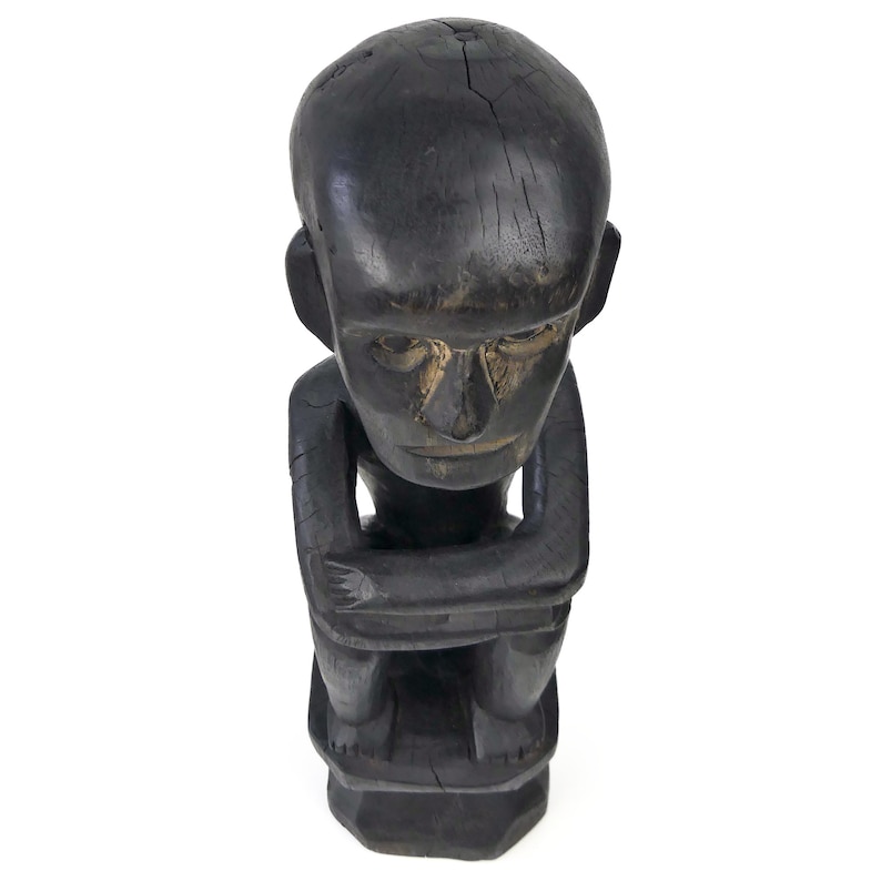Traditional Wooden Bulul Statue From Ifugao - Philippines - Southeast ...