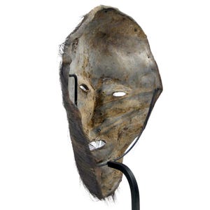 Gurung Shaman Mask: Yak Hair & Leather, Nepal Himalayas, Ethnic Decor ...