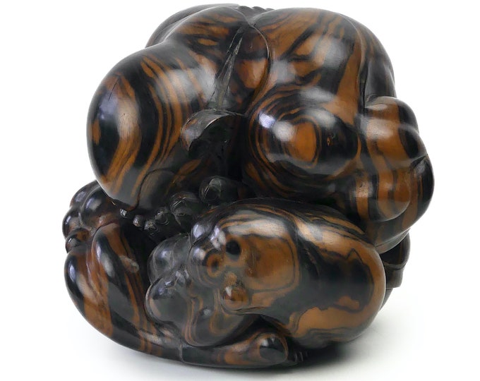 Massive Orang Malu Weeping Buddha Sculpture in Rosewood Yogiman ...