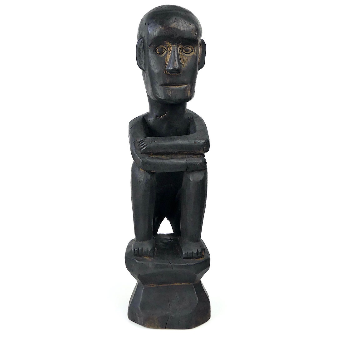 Traditional Wooden Bulul Statue From Ifugao - Philippines - Southeast ...