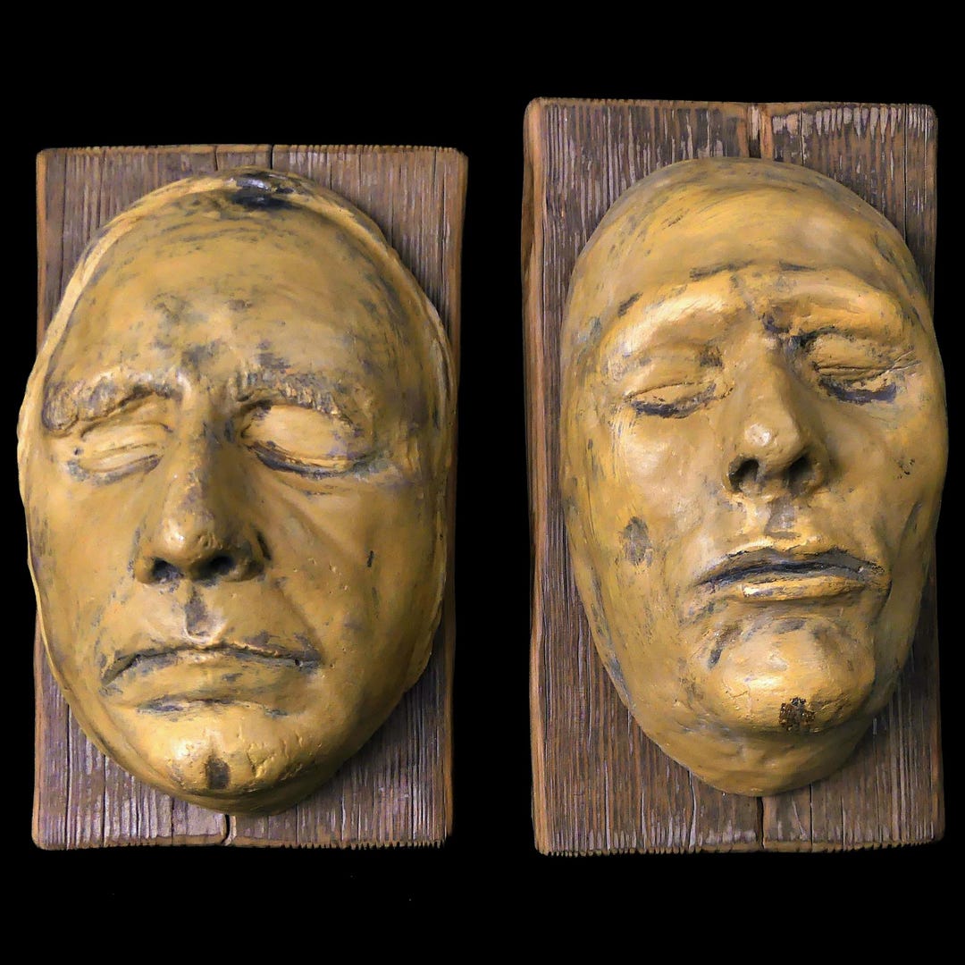 Antique Death Masks, William Burke and William Hare, Cabinet of ...