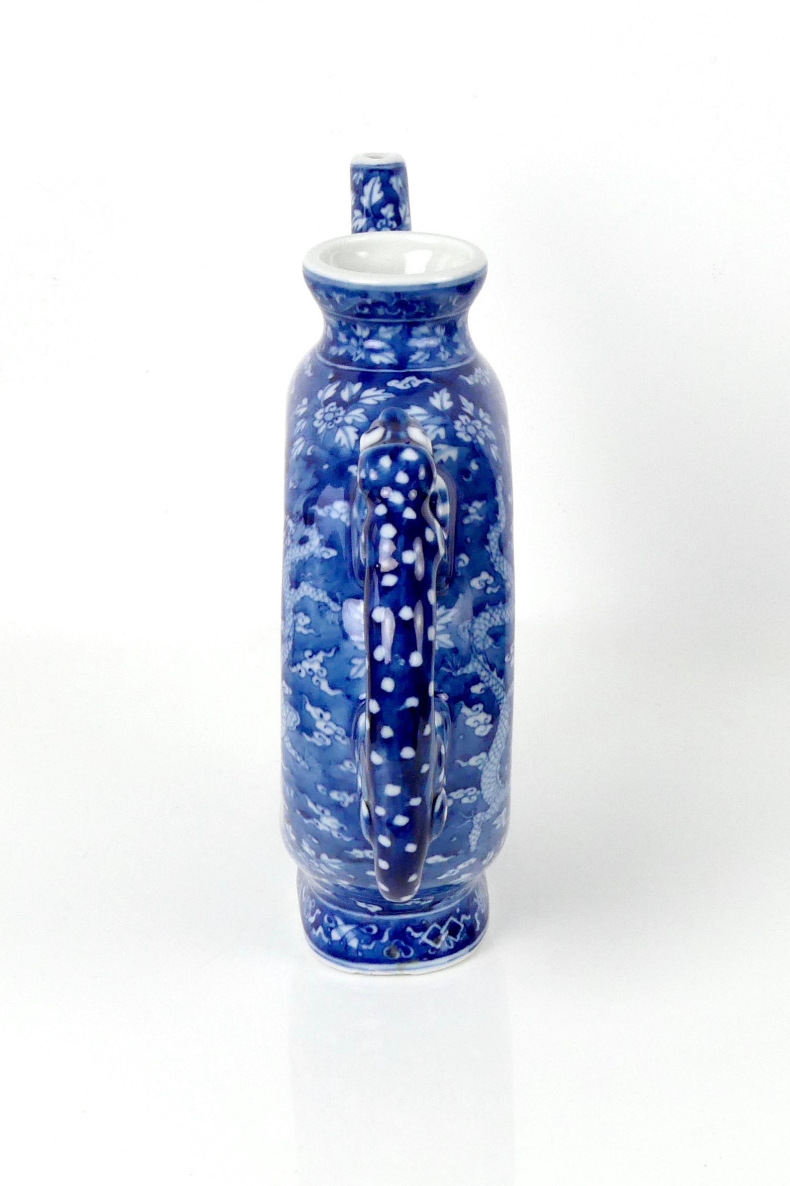 Ancient Toroidal Teapot in Blue Porcelain China - Etsy