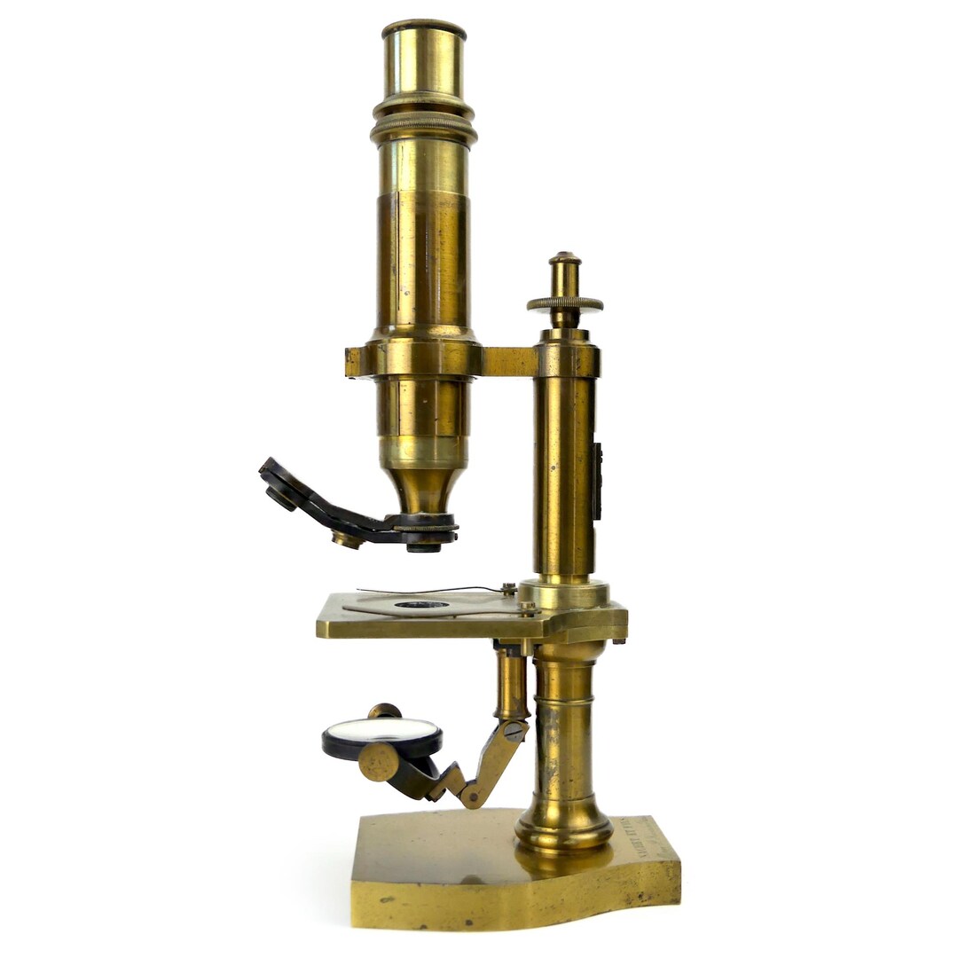 Microscope NACHET ET FILS Paris En Laiton Massif Restauré - 1880 - Xixe ...