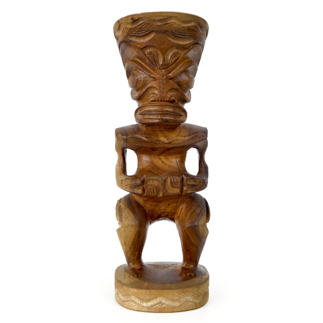 Tahitian Tiki in Two-tone Oceanian Rosewood Polynesia Pacific ...