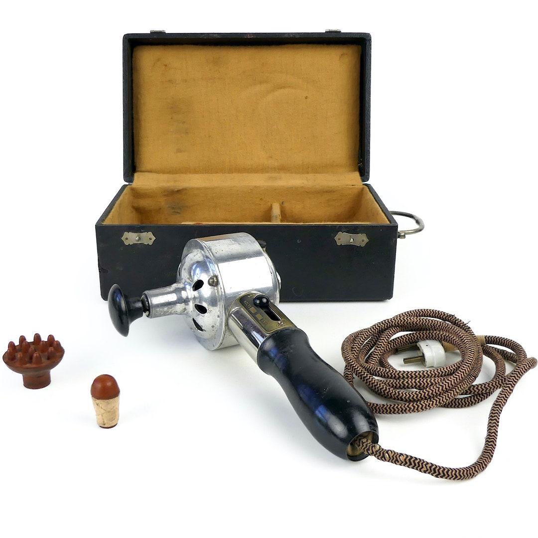 Electric Massager From the 1920s in Its Black Case - Massage Device ...