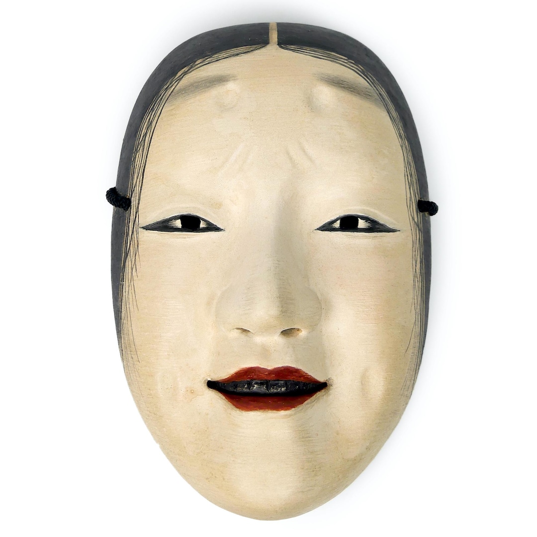 Masukami Onna Noh Mask, Cypress Wood, Heisei Period, Japan - Etsy
