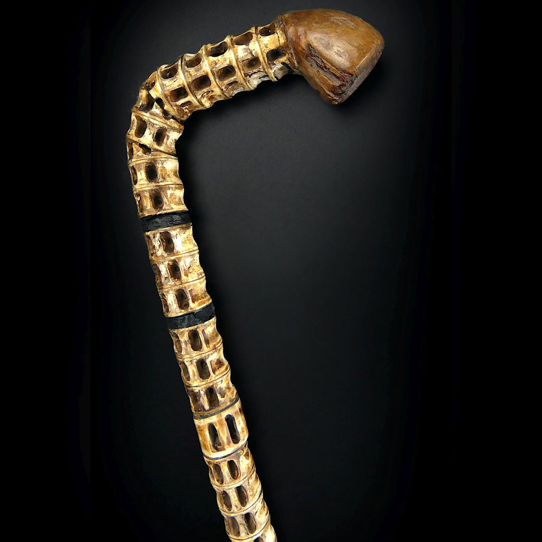 Antique Shark Vertebrae Walking Cane: 19th Century Captain's Cane - Etsy