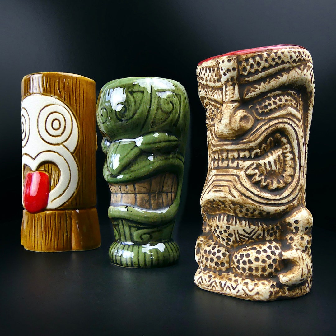 3 Tiki Soul Collector Ceramic Mugs - Tiki Pop - Collectible Ceramics ...