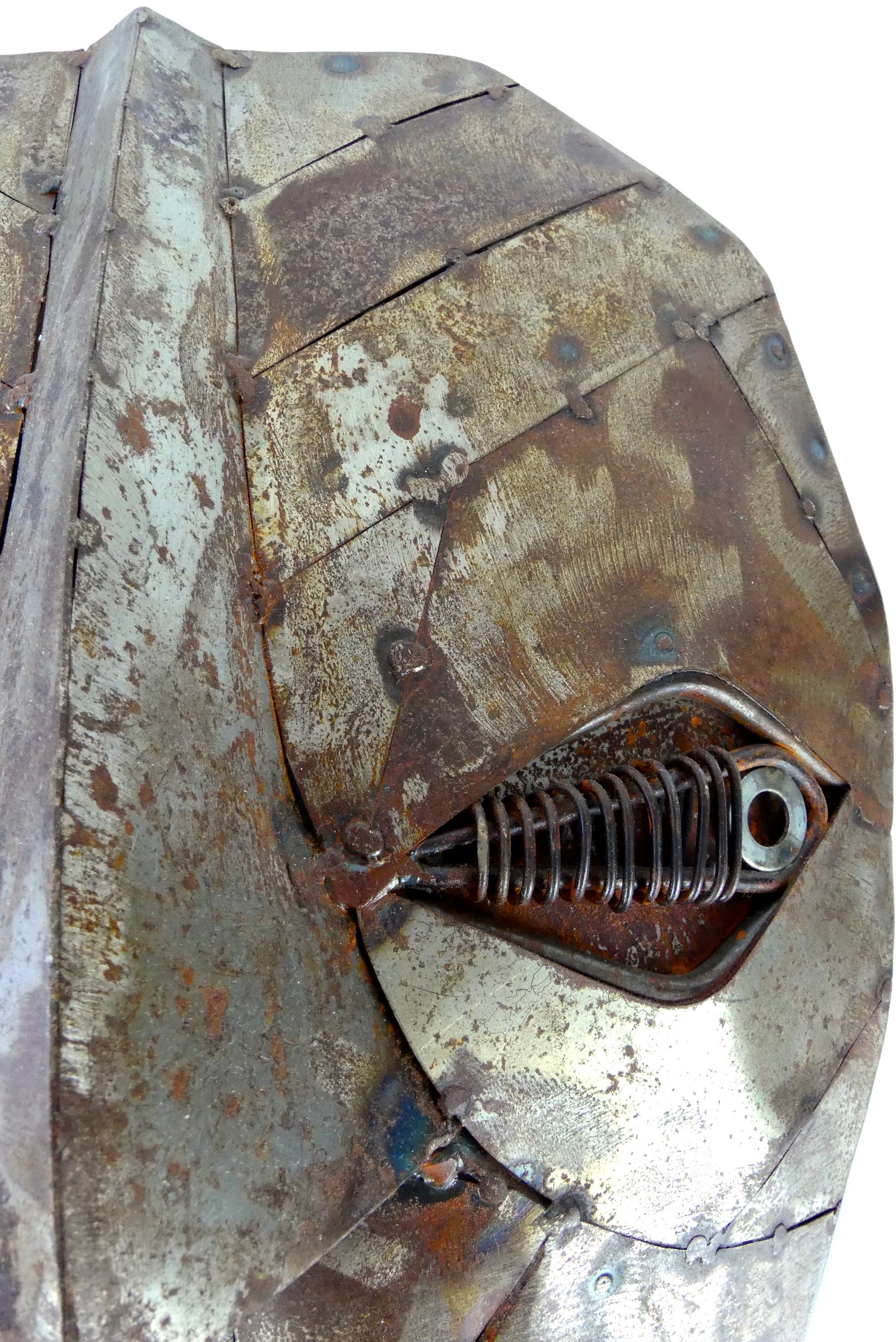 Contemporary Gross Metal Mask - Folk Art - Etsy