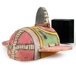 Pink Hopi Kachina Mask With Large Ears in Light Polychrome Carved ...