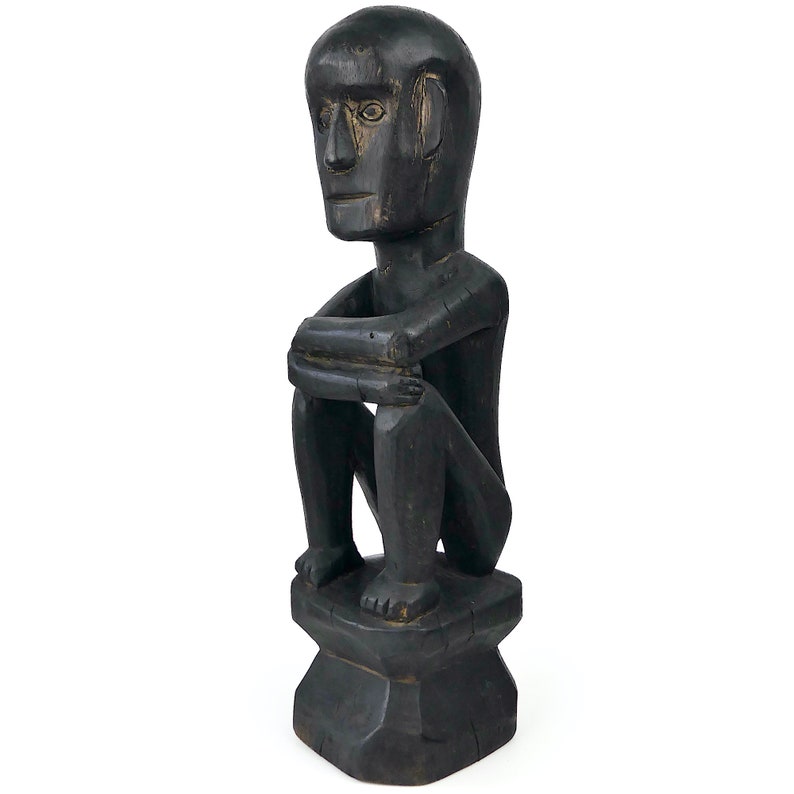 Traditional Wooden Bulul Statue From Ifugao - Philippines - Southeast ...
