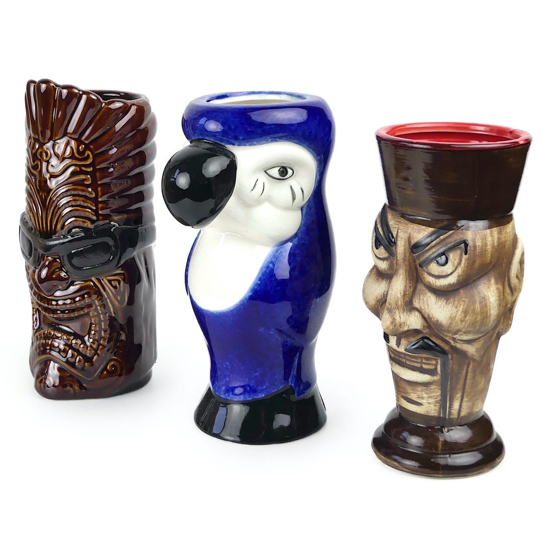 Set of 3 Collector Mugs - Tiki Soul - Collectible Ceramics - Pacific ...