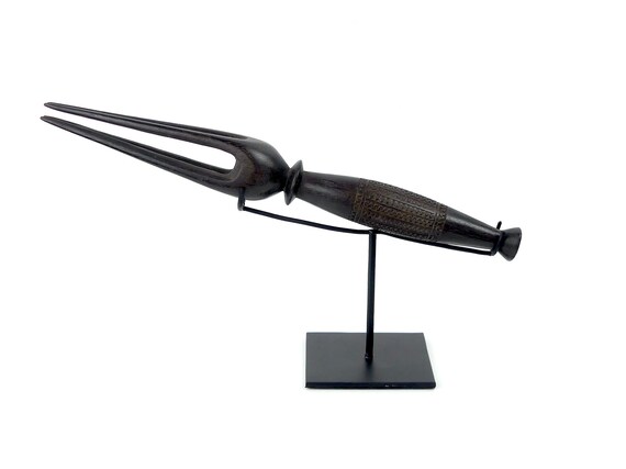 Ai Cula Ni Bokola Fijian Cannibal Fork in Dark Exotic Wood on - Etsy