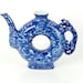 Ancient Toroidal Teapot in Blue Porcelain China - Etsy