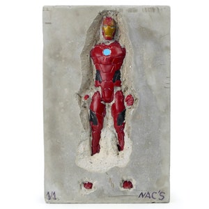 Concrete Superhero Sculpture, Massive Inclusion Signed NAC'S ...