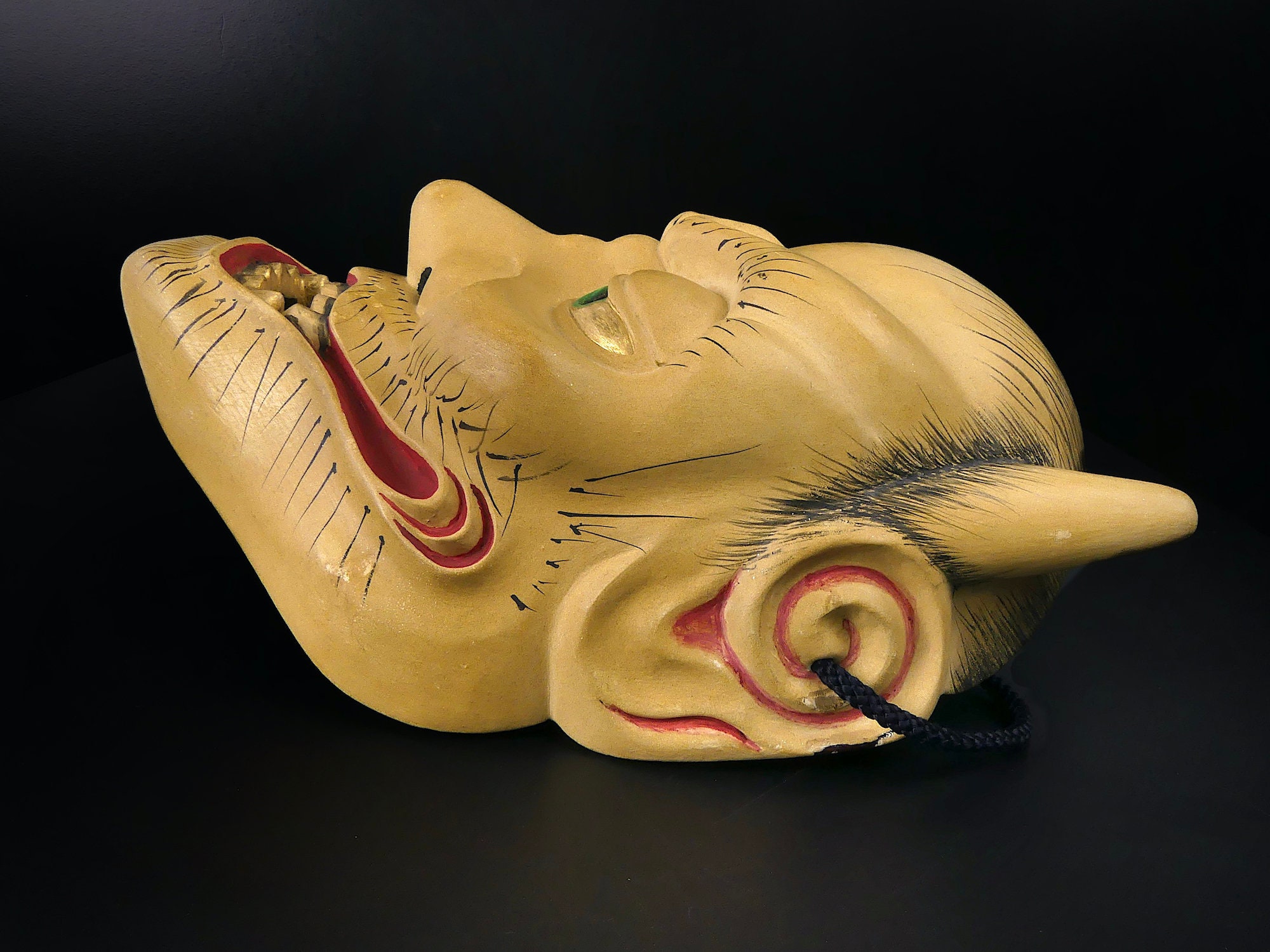 Yakan Mask Fox of the Fields Malicious Spirit of the Nô - Etsy