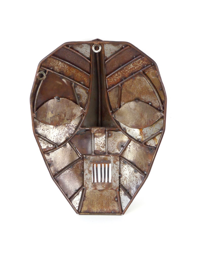 Contemporary Gross Metal Mask - Folk Art - Etsy