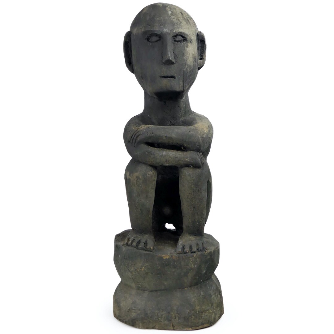 Traditional Wooden Bulul Statue From Ifugao - Philippines - Southeast ...