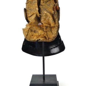 Antique Japanese Mid-edo Period Somen in Black Lacquered Iron, Full ...