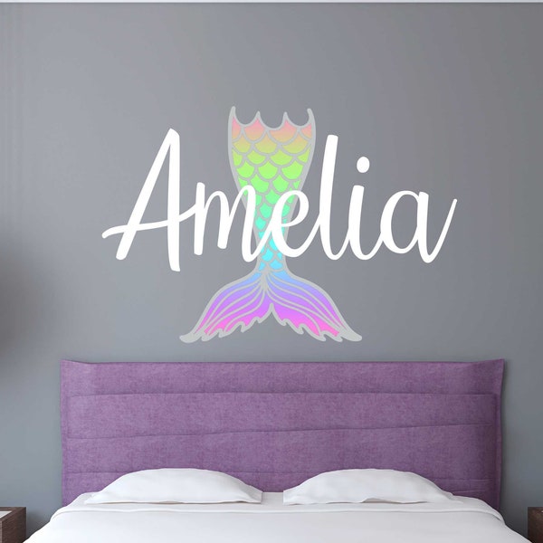 Mermaid Wall Decals - Etsy