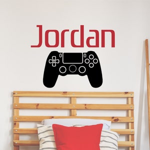 Gamer Name Wall Decal - Personalized Name Custom Name Wall Sticker ...