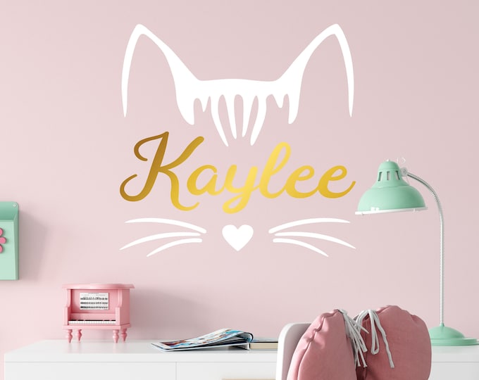 Personalised Cat Wooden Name Plaque - Etsy