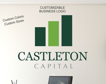 Business Logo Wall Decal | Etsy