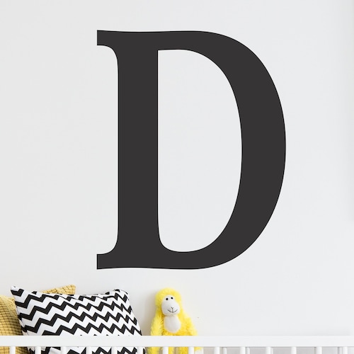 Personalized Initial Wall Decal Monogram Wall Decal Sticker - Etsy