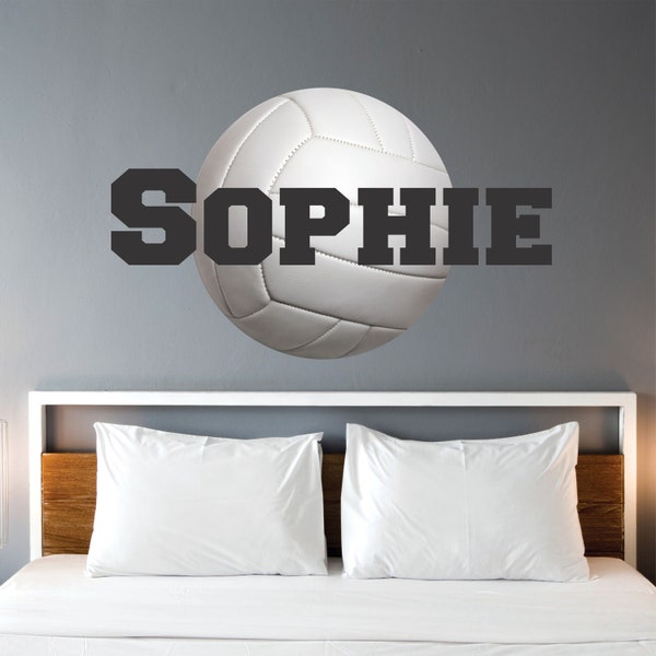 Volleyball Wall Decal - Etsy