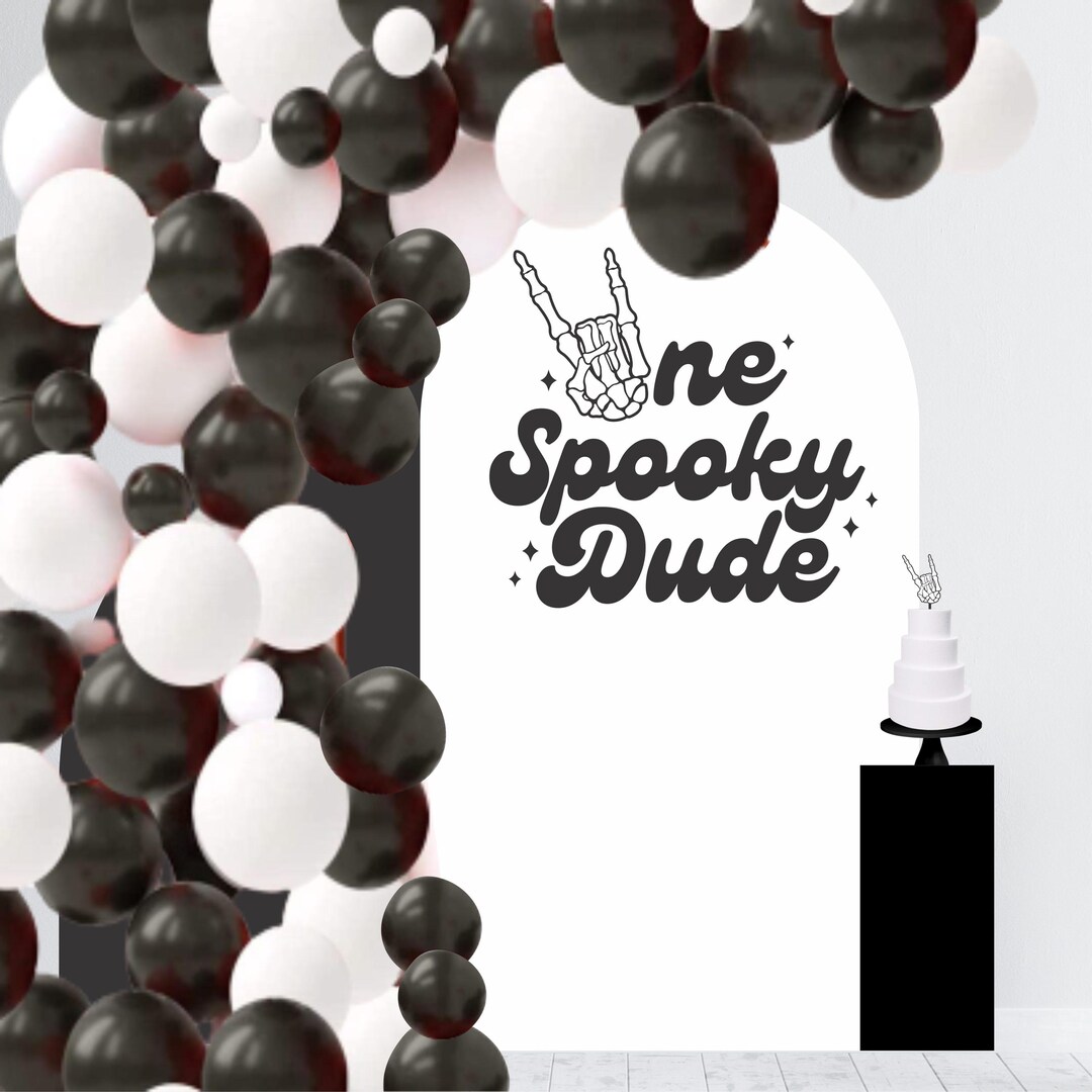 One Spooky Dude Birthday Party - Spooky One Decal - Halloween Birthday ...