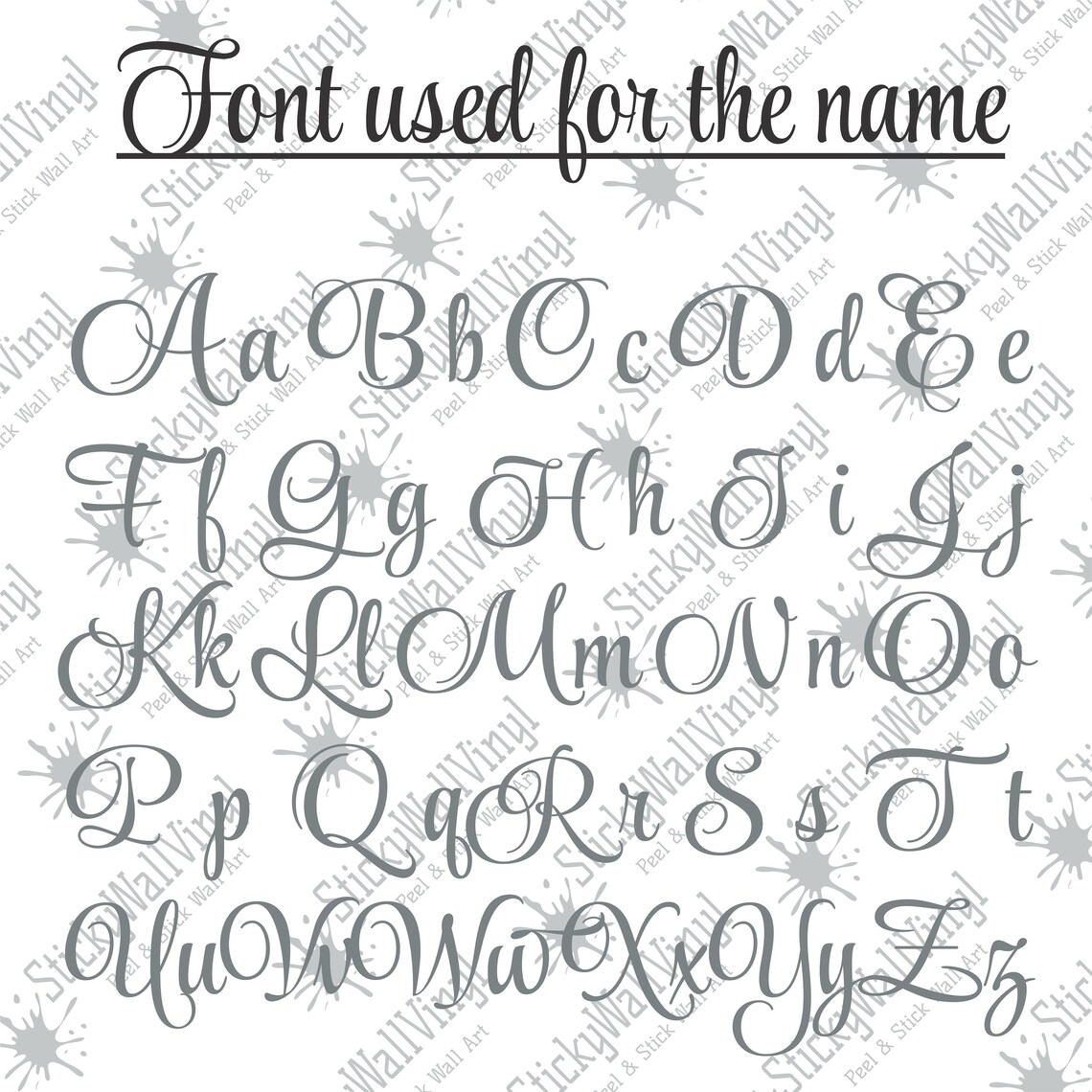 Personalized Family Name Wall Decal Custom Family Name Vinyl - Etsy