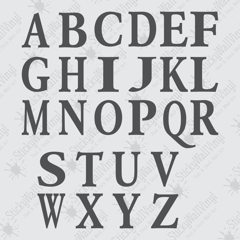 Personalized Initial Wall Decal Monogram Wall Decal Sticker - Etsy