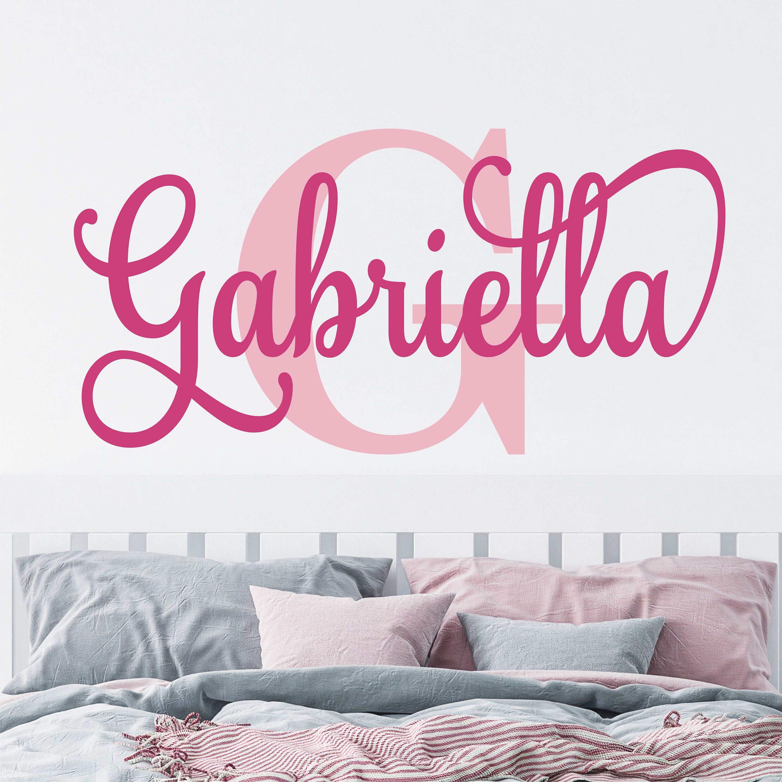 Name Wall Decal Teen Girls Room Decor Baby Girl Nursery Name - Etsy