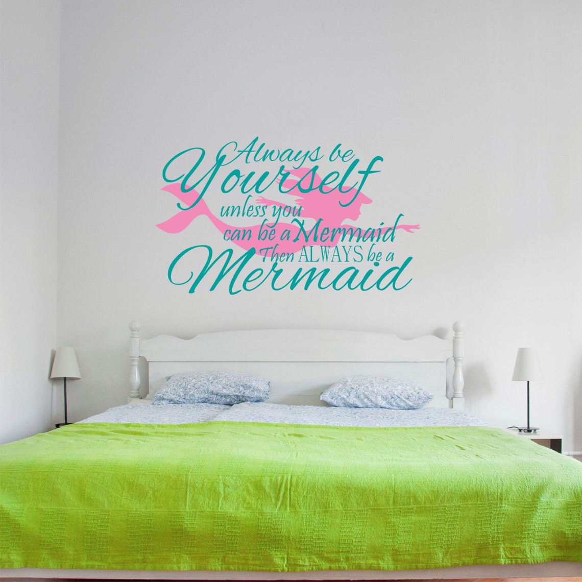 Always Be Yourself Mermaid Wall Decal Sticker Mermaid Theme - Etsy