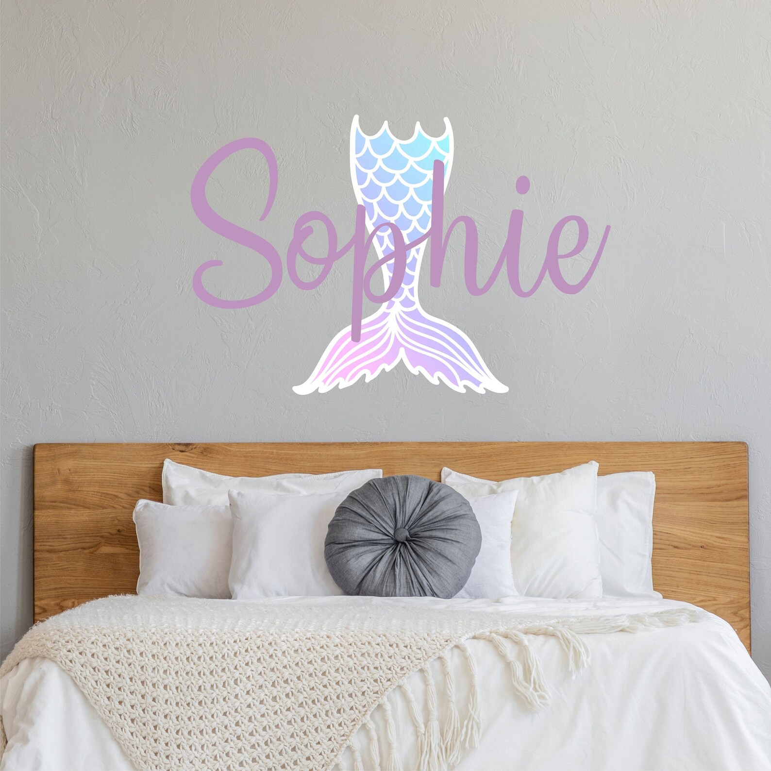 Name Wall Decal Name Mermaid Wall Decal Custom Name Mermaid - Etsy