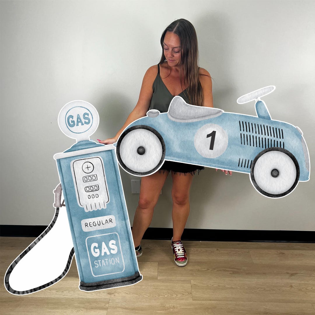 Vintage Race Car Prop - 3D Vintage Race Car Prop for Birthday ...
