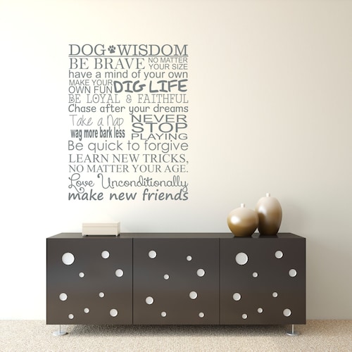 Pet Wall Decal Stickers Dog or Cat Owner Gift Vinyl Home - Etsy