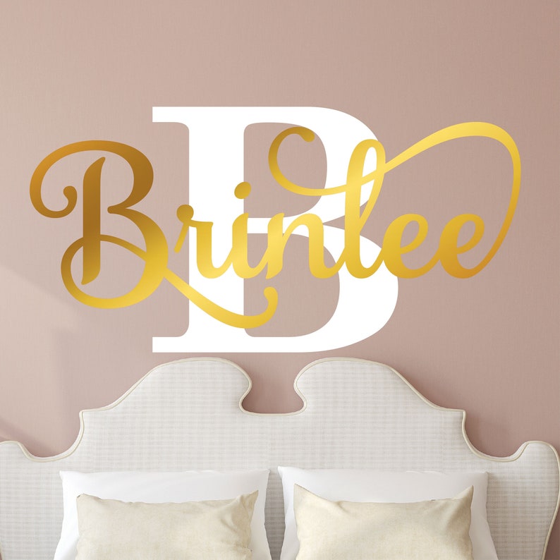 Name Wall Decal Teen Girls Room Decor Baby Girl Nursery Name - Etsy
