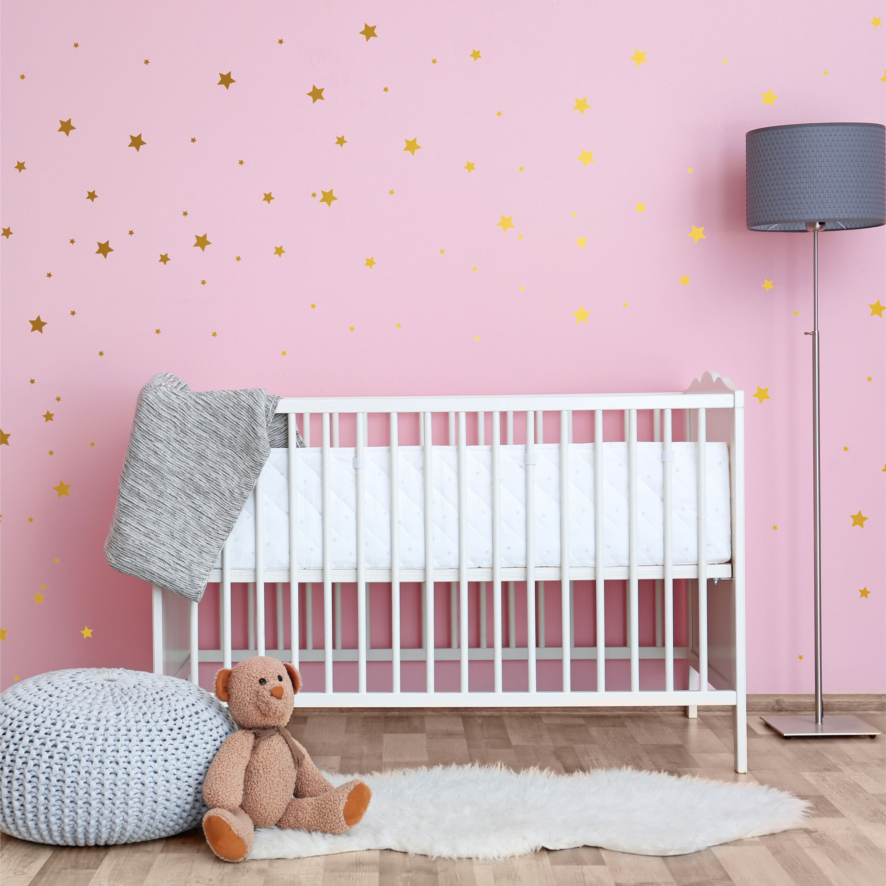 Stars Wall Decal Sticker Star Stickers Metallic Gold Stars | Etsy