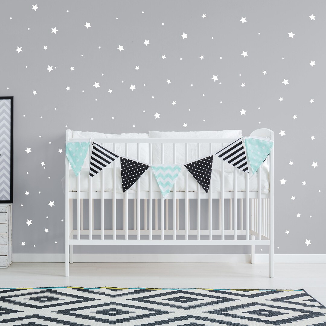 Stars Wall Decal Sticker - Star Stickers - Metallic Gold Stars - Silver ...