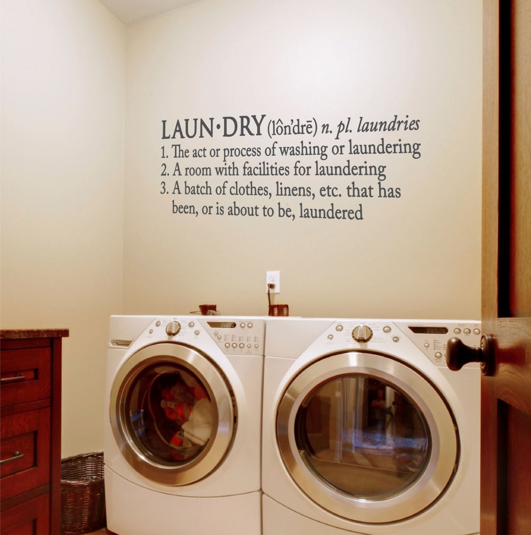 Laundry Room Wall Decal - Laundry Decal - Wall Decal - Wall Quotes ...