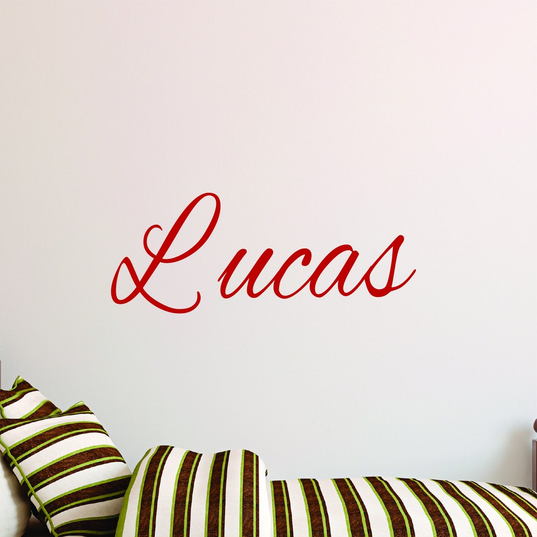 Personalized Name Wall Decal - Custom Name Wall Sticker - Vinyl Decal ...