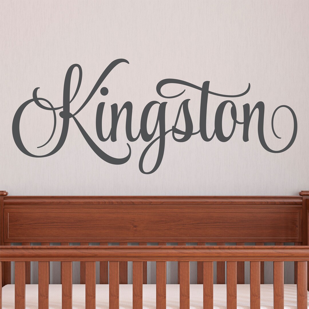Boys Name Wall Decal Boys Name Decal Boys Bedroom Name Decal Wall Decor ...