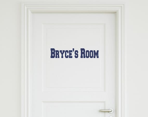 Personalized Name Room Wall Decal Custom Name Room Wall | Etsy