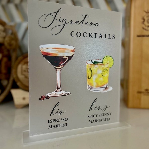 Acrylic Bar Sign - Etsy