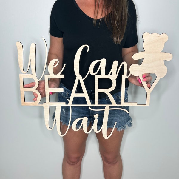 We Can Bearly Wait - Etsy